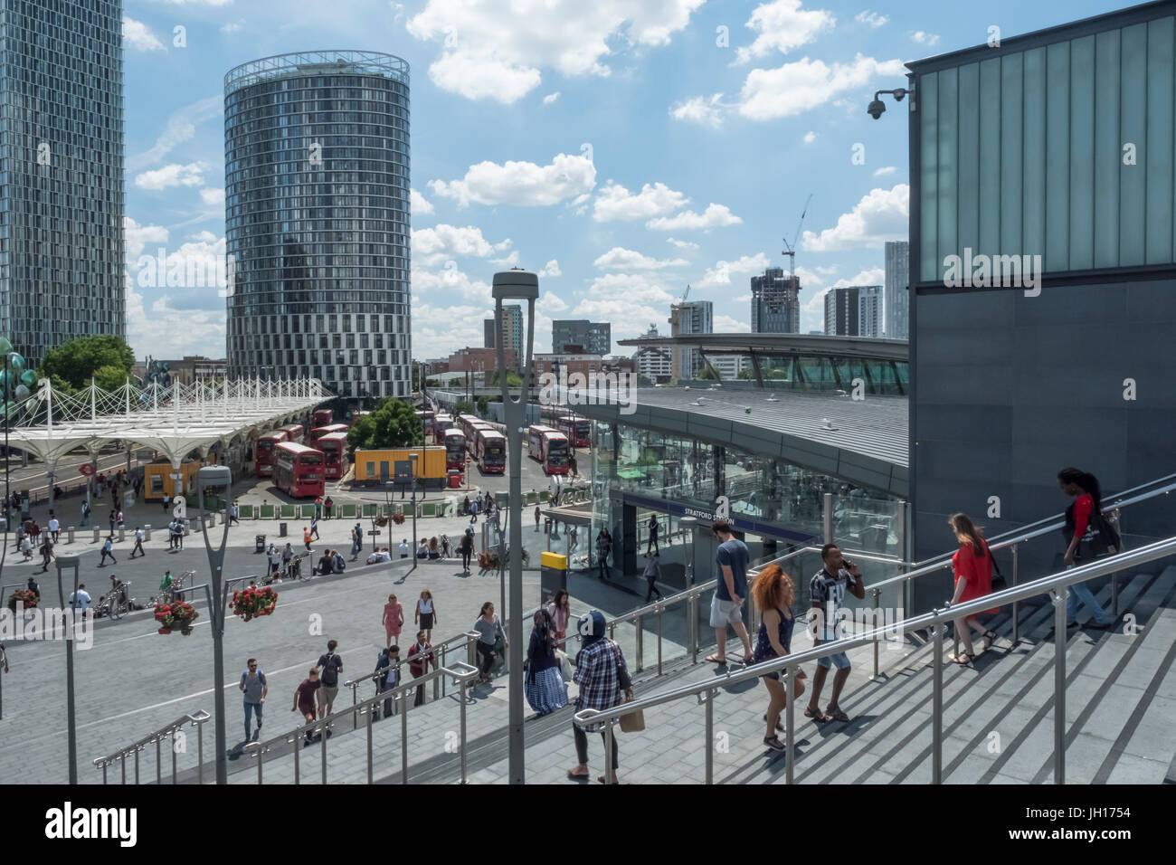 Stratford tube station hi-res stock photography and images - Alamy