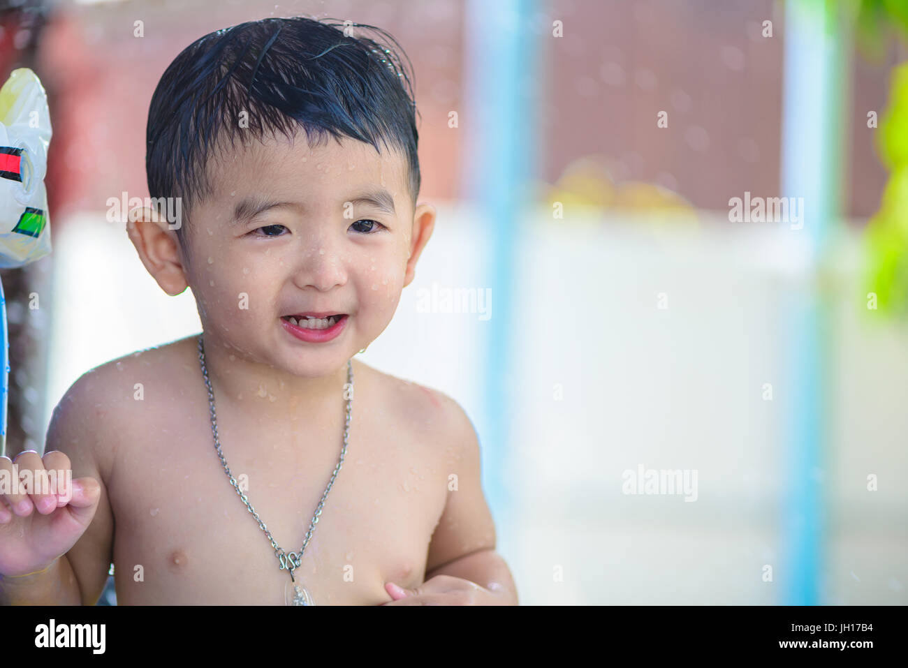 Asian Boy Playing In Waterfall High Resolution Stock Photography and ...