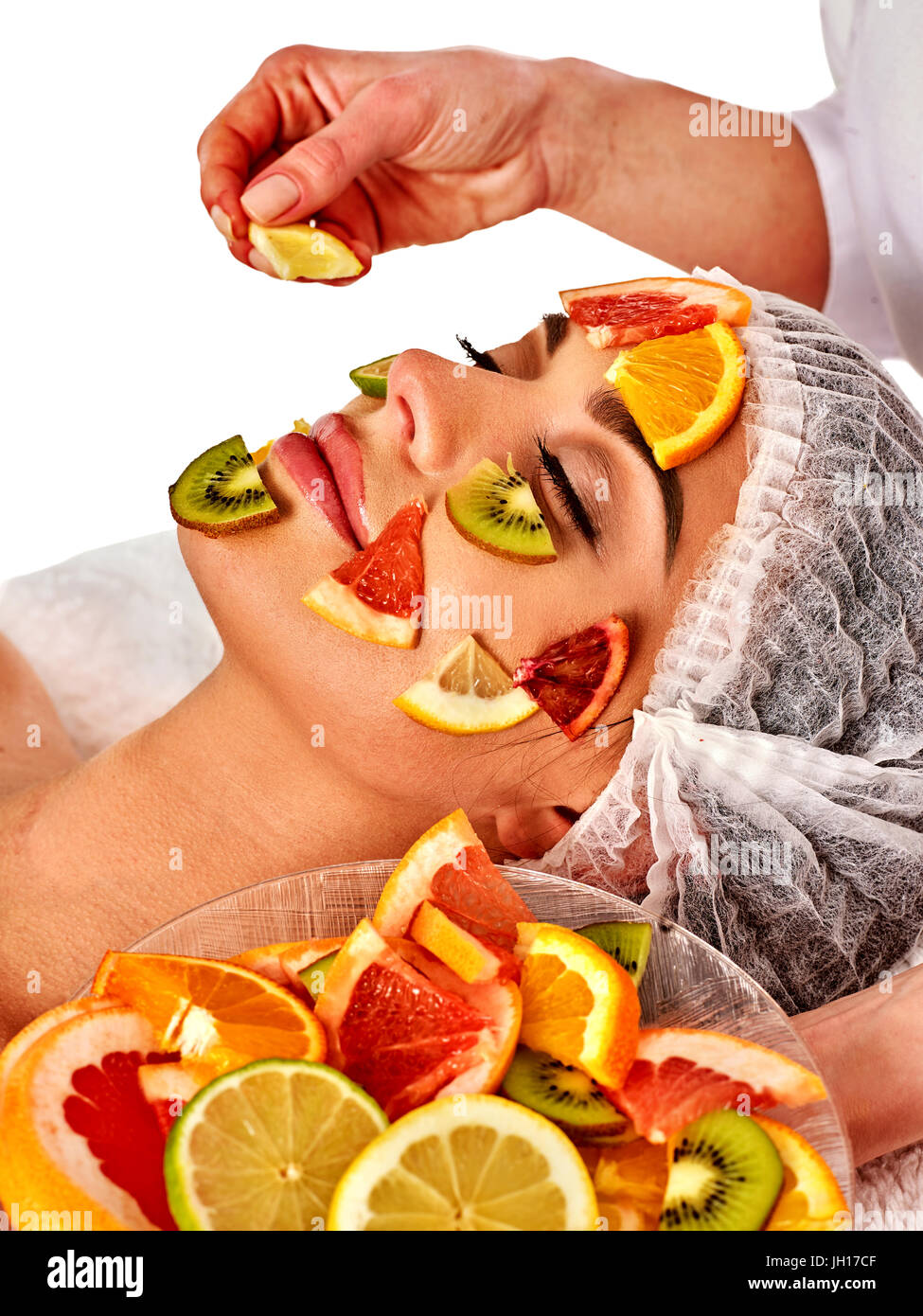 Apply face mask fruit hi-res stock photography and images - Alamy