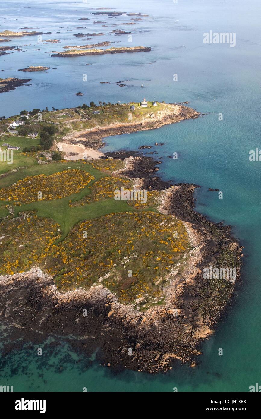 AERIAL VIEW,CHANNEL ISLANDS, GRANVILLE,(50) MANCHE,LOWER NORMANDY ...