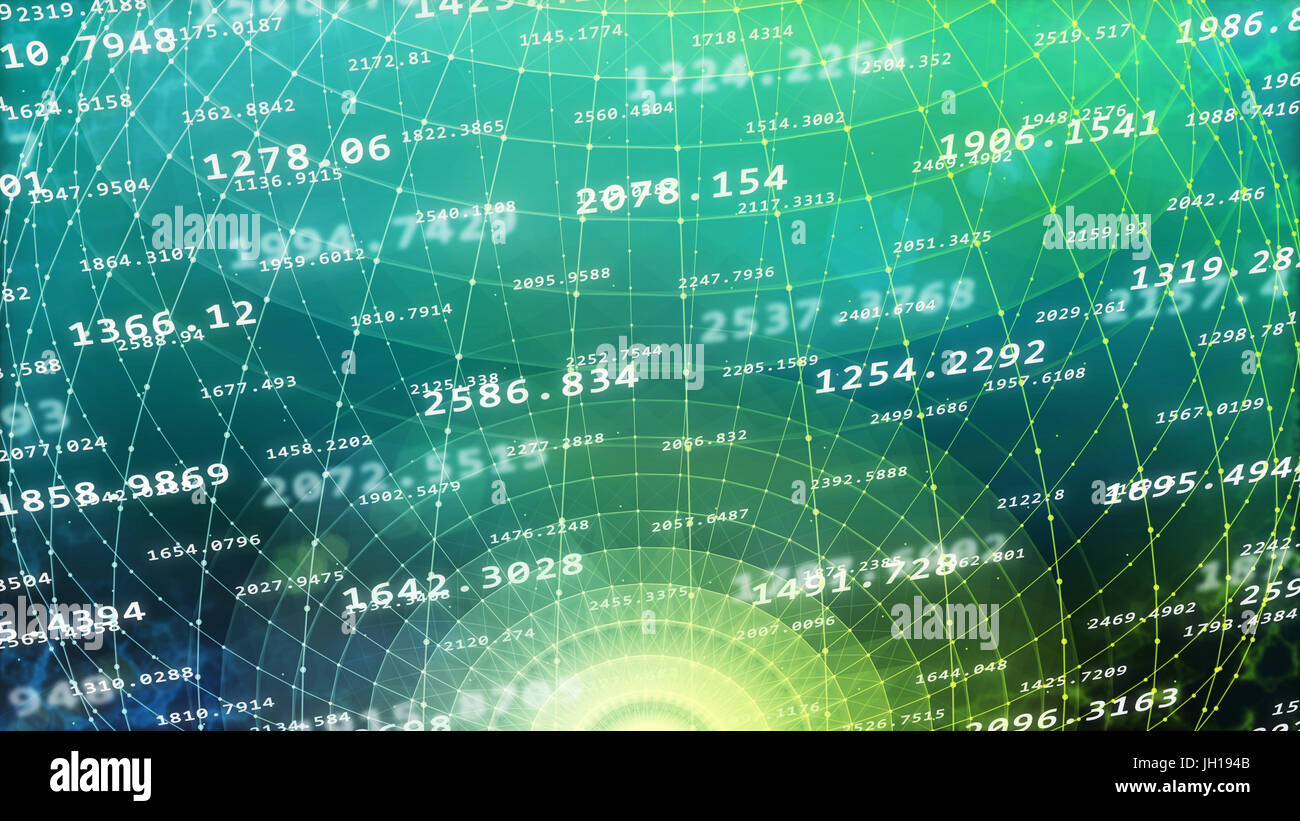 3d rendering of big data concept. Abstract digital numbers Stock Photo ...