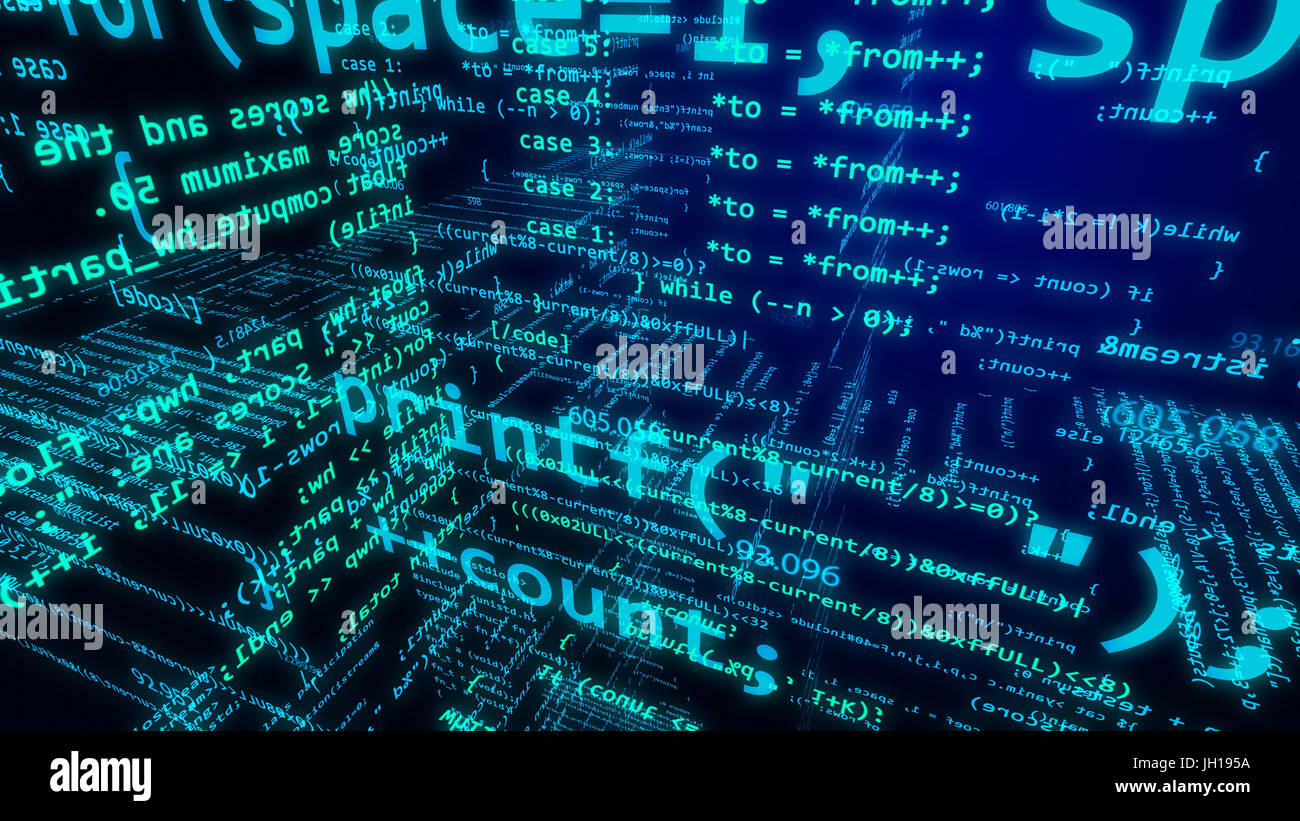 3d illustration of Digital technology on display. Abstract IT ...