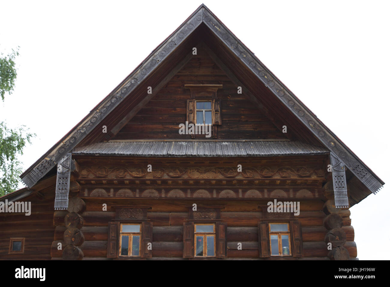 Old Russian wooden houses and structures, Russia Stock Photo - Alamy