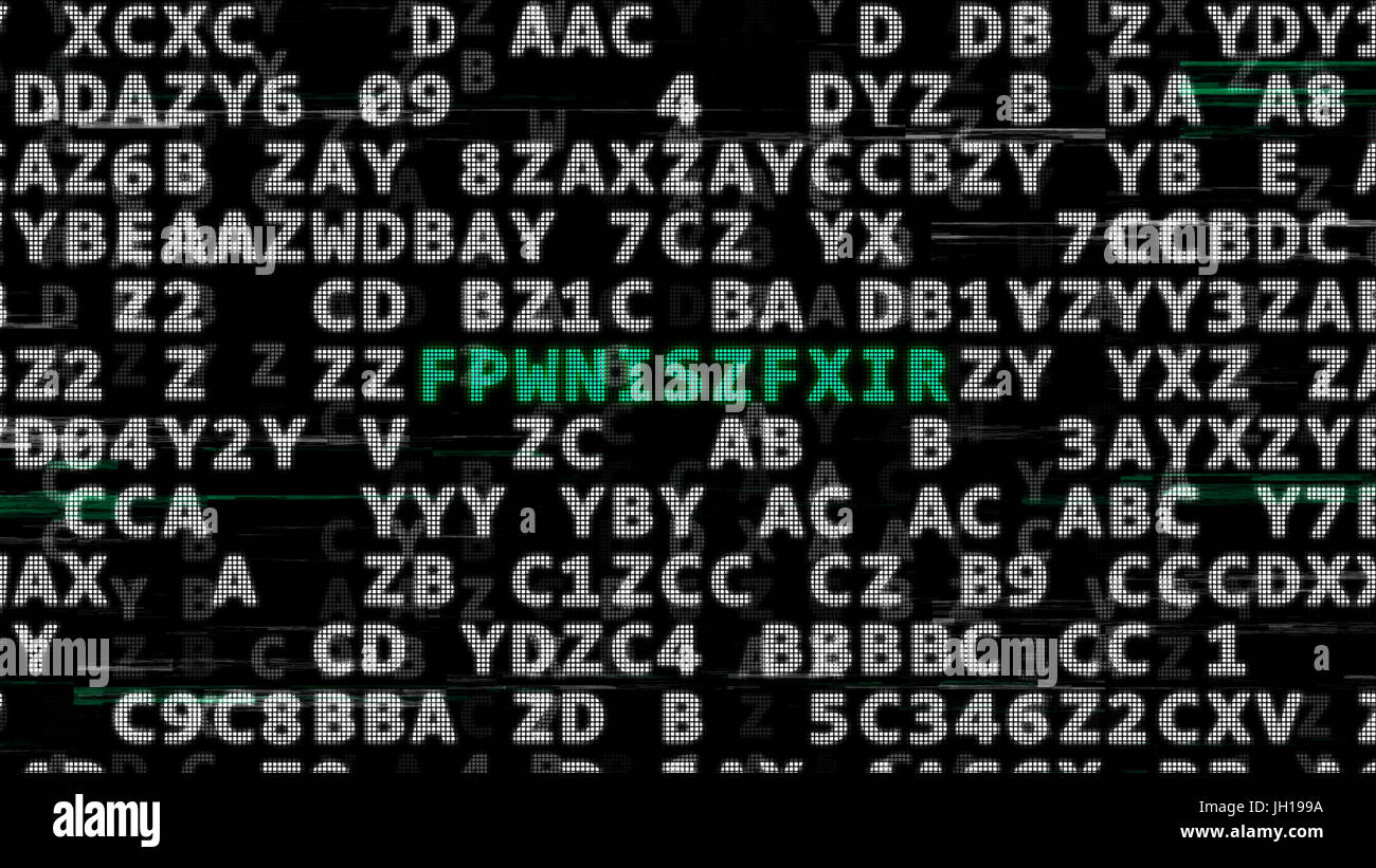 Search of the password, combination, secret code or confidential key on ...