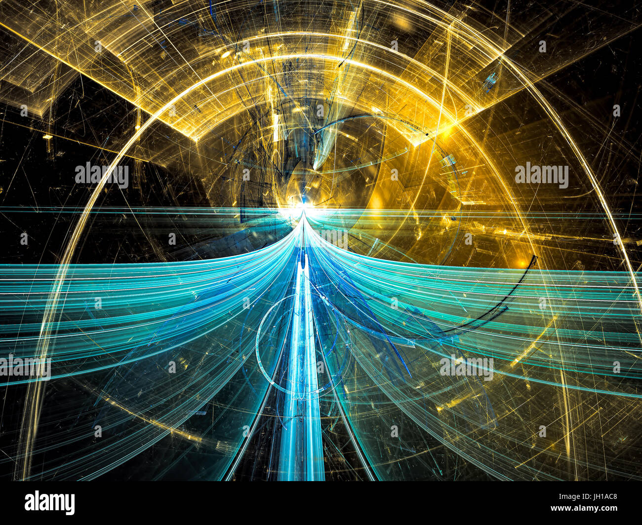 Mysterious portal - abstract digitally generated image Stock Photo - Alamy