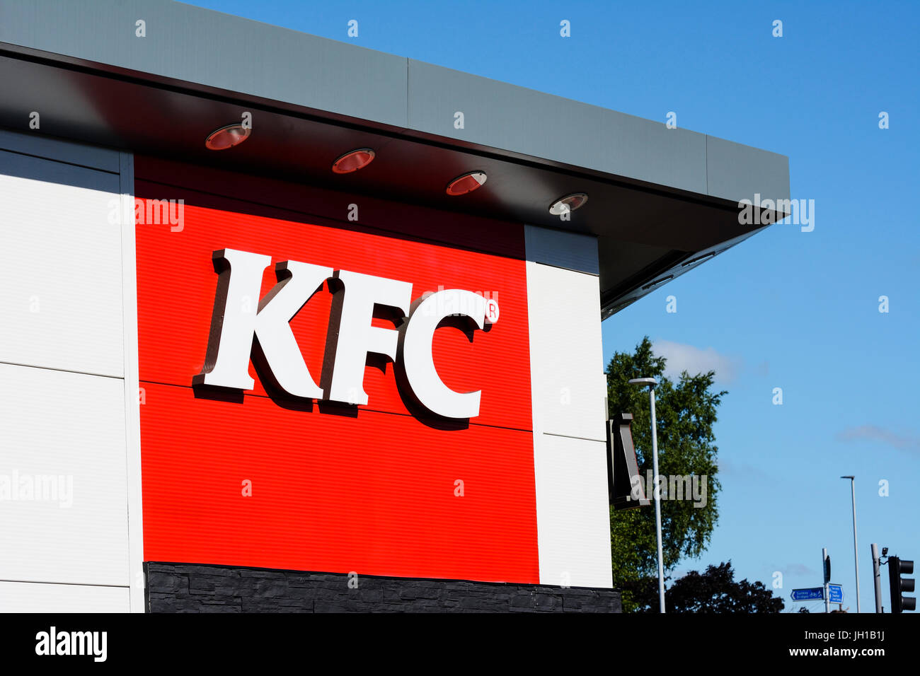 Kentucky fried chicken sign hi-res stock photography and images - Alamy