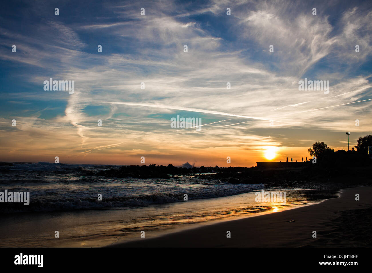 The infinite sunset Stock Photo - Alamy