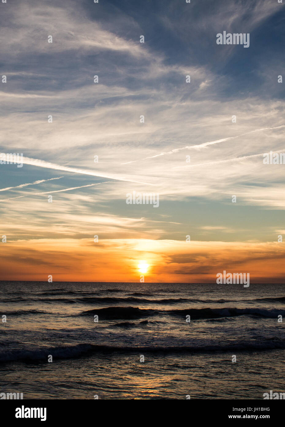 The infinite sunset Stock Photo - Alamy