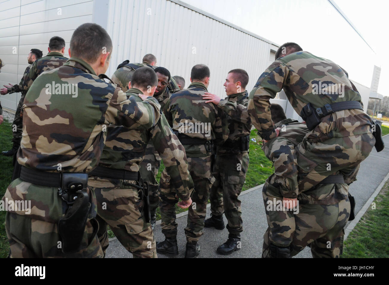 One week with the trainees of French National Gendarmerie Reserve, Lyon ...