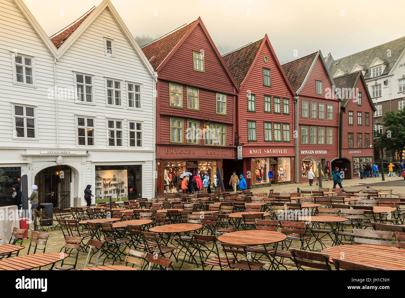 Old Wood Framed Buildings Bergen Norway Stock Photo - Alamy