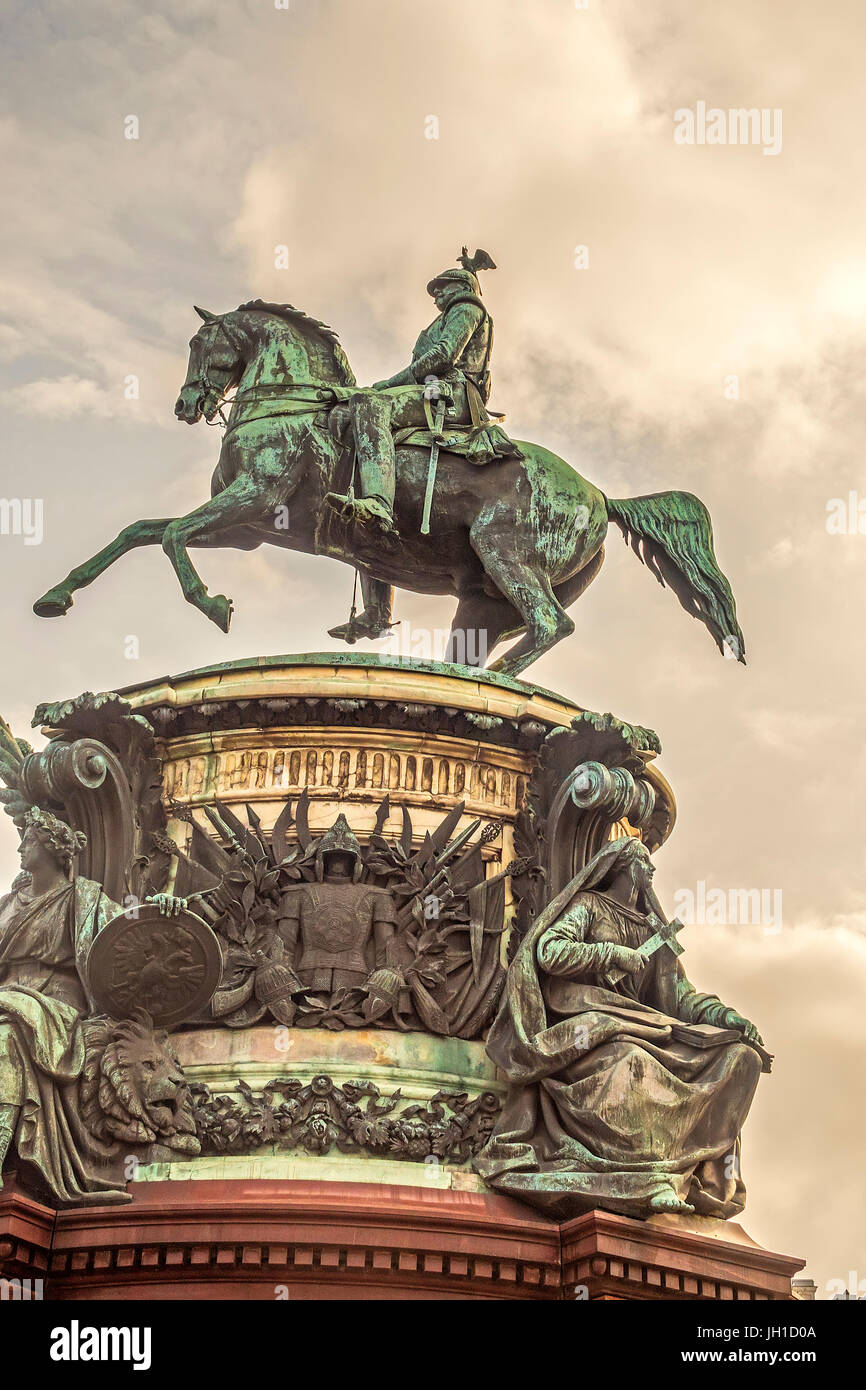 Statue Of Peter The Great Saint Petersburg Russia Stock Photo - Alamy