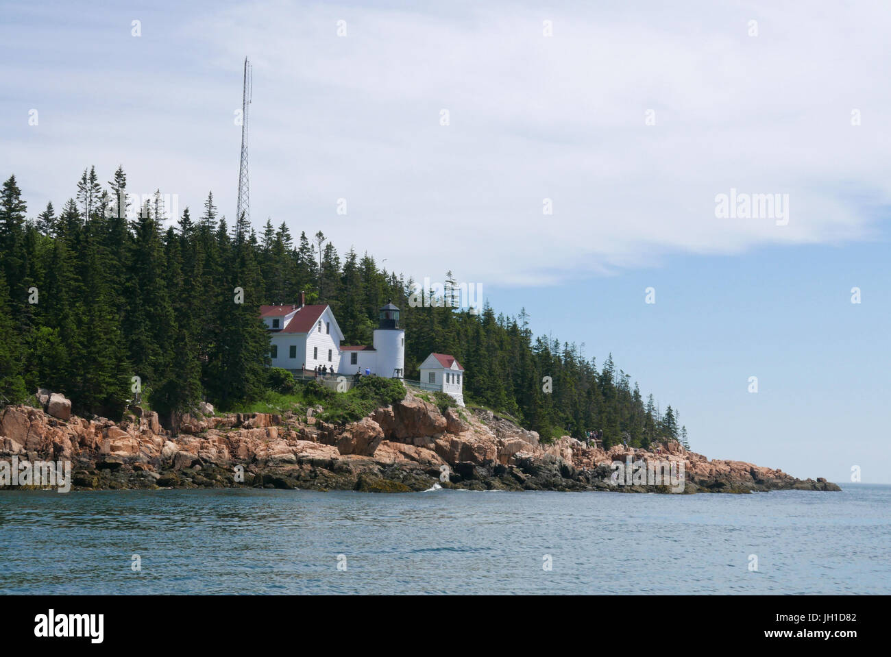 Bass Harbor Light Station on Mt desert Island Maine USA Stock Photo - Alamy
