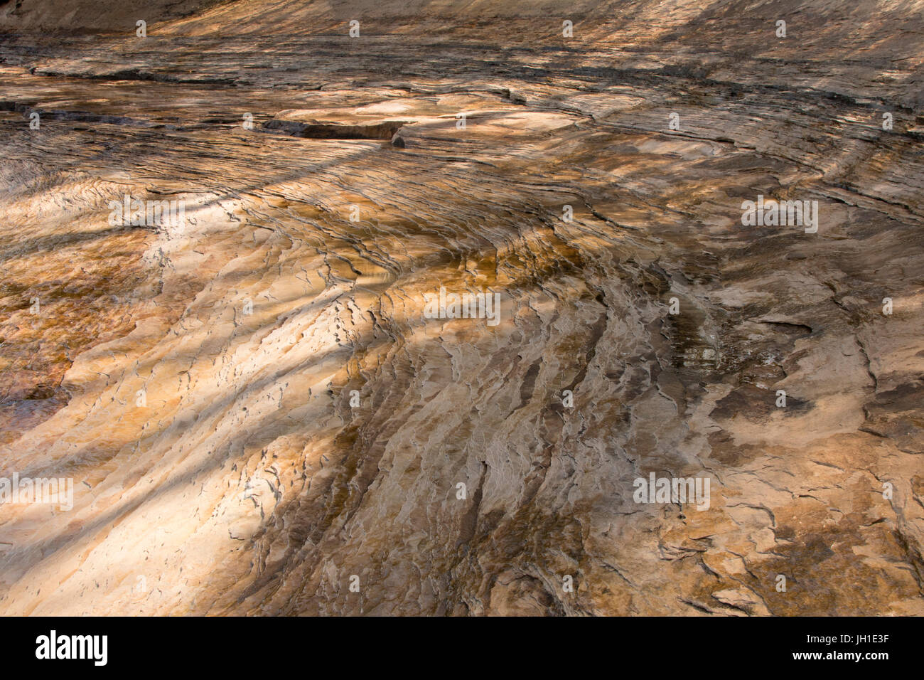 Wave Erosion Pattern at Mosquito Beach at Pictured Rocks National ...
