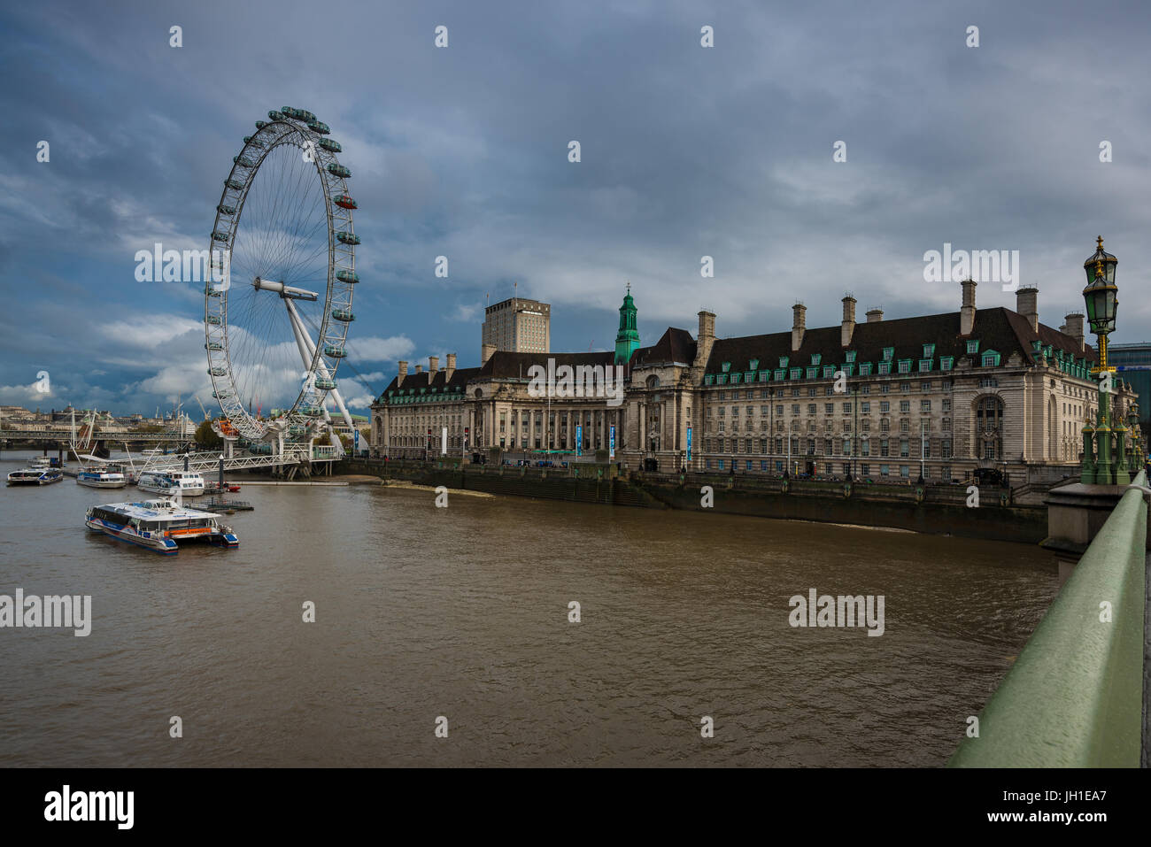 London Eye, the iconic symbol of London located in Westminster, London ...