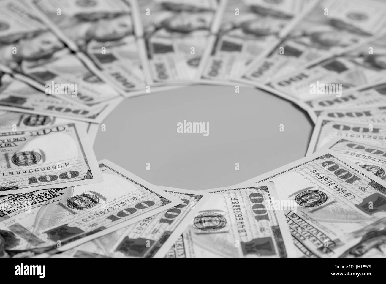 Us dollar bills one Black and White Stock Photos & Images - Alamy
