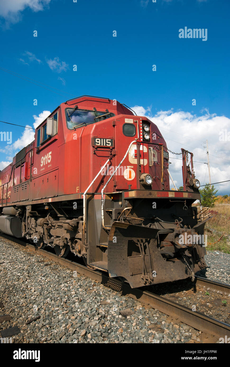 Freight train of the Canadian Pacific railway, Manitoba, Canada Stock Photo - Alamy