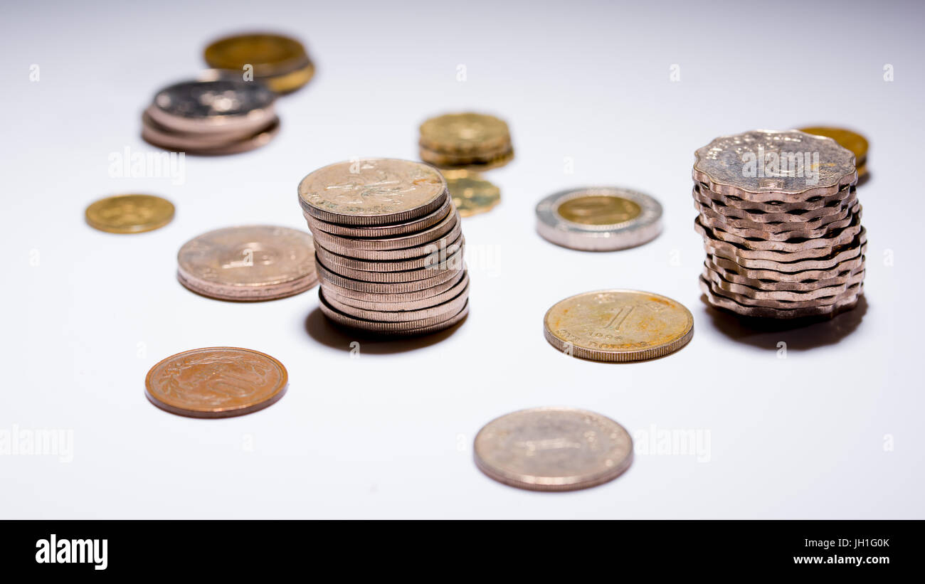 Budget and Coins Stock Photo - Alamy