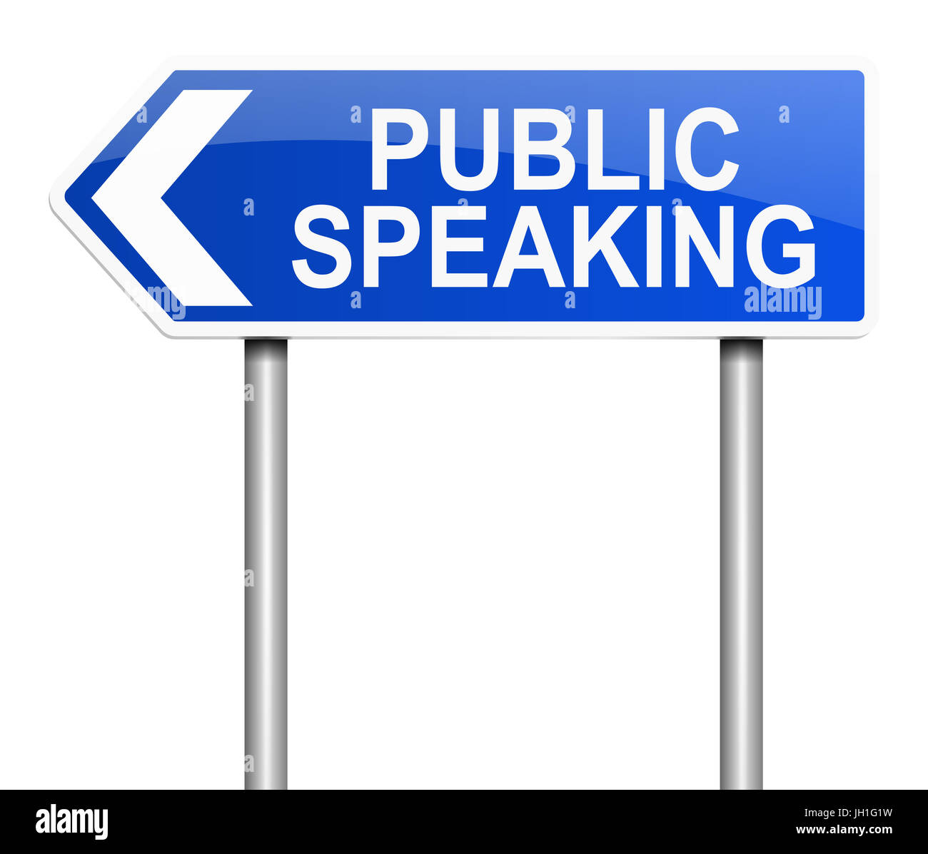 3d Illustration depicting a sign with a public speaking concept Stock ...