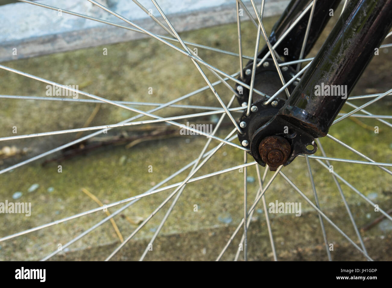 Old bicycle parts hi-res stock photography and images - Alamy