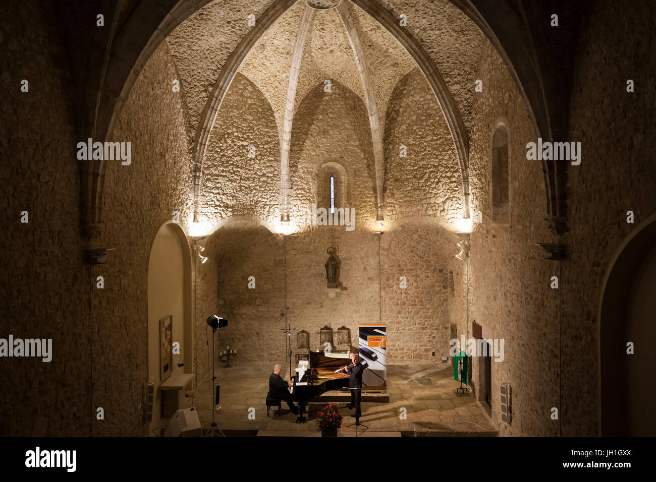 Flautist Stefano Maffizzoni and pianist Palmiro Simonini performing at ...