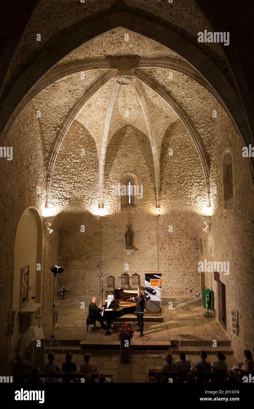 Flautist Stefano Maffizzoni and pianist Palmiro Simonini performing at ...