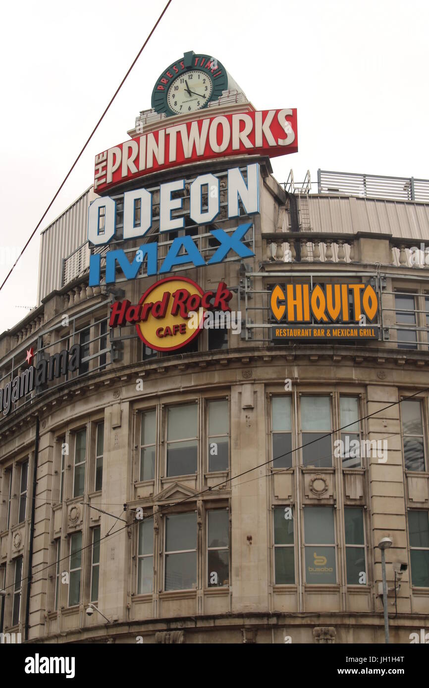 The Printworks Entertainment Complex, Manchester City Centre Stock ...