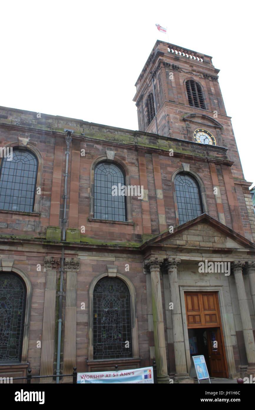 St. Anne's Church, Manchester City Centre Stock Photo - Alamy