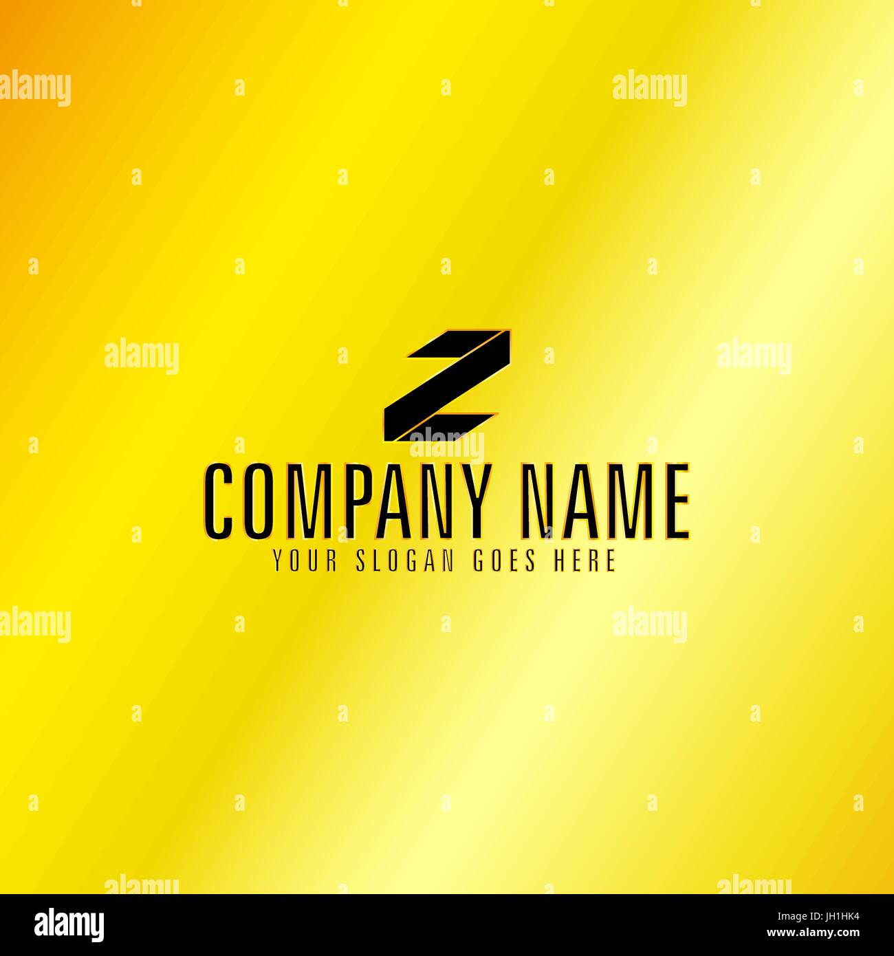 Black Letter Z Emblem with Golden Background, Vector, Illustration ...