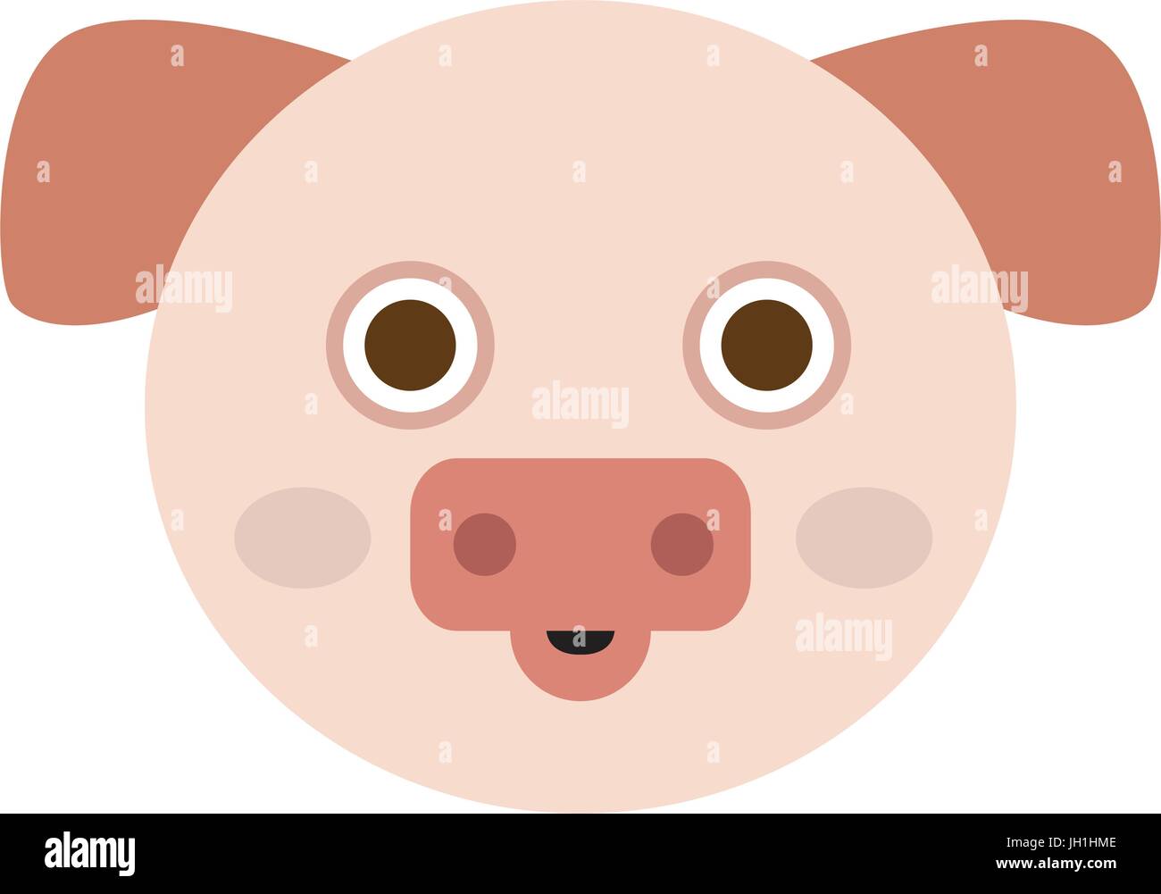 Isolated pig face Stock Vector Image & Art - Alamy