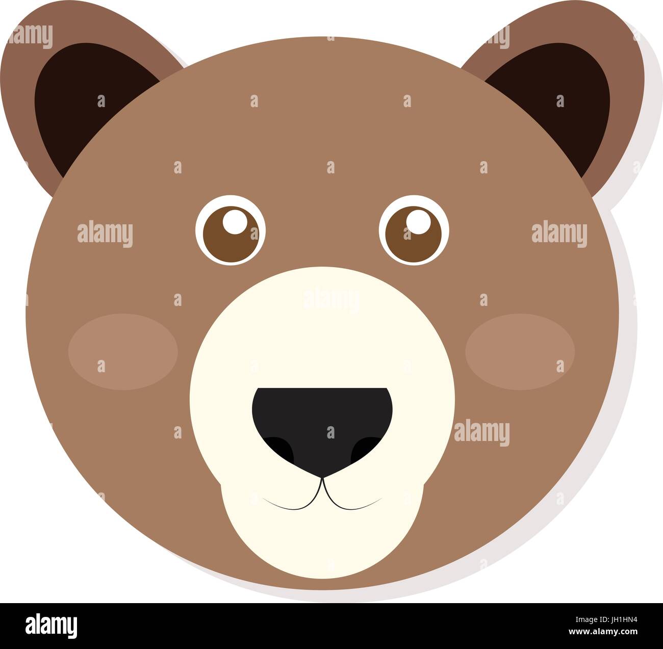 Isolated bear face Stock Vector Image & Art - Alamy