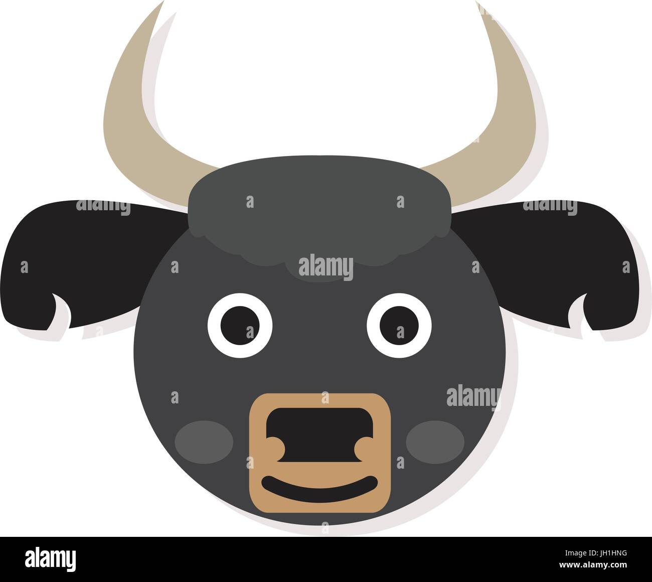Isolated buffalo face Stock Vector Image & Art - Alamy