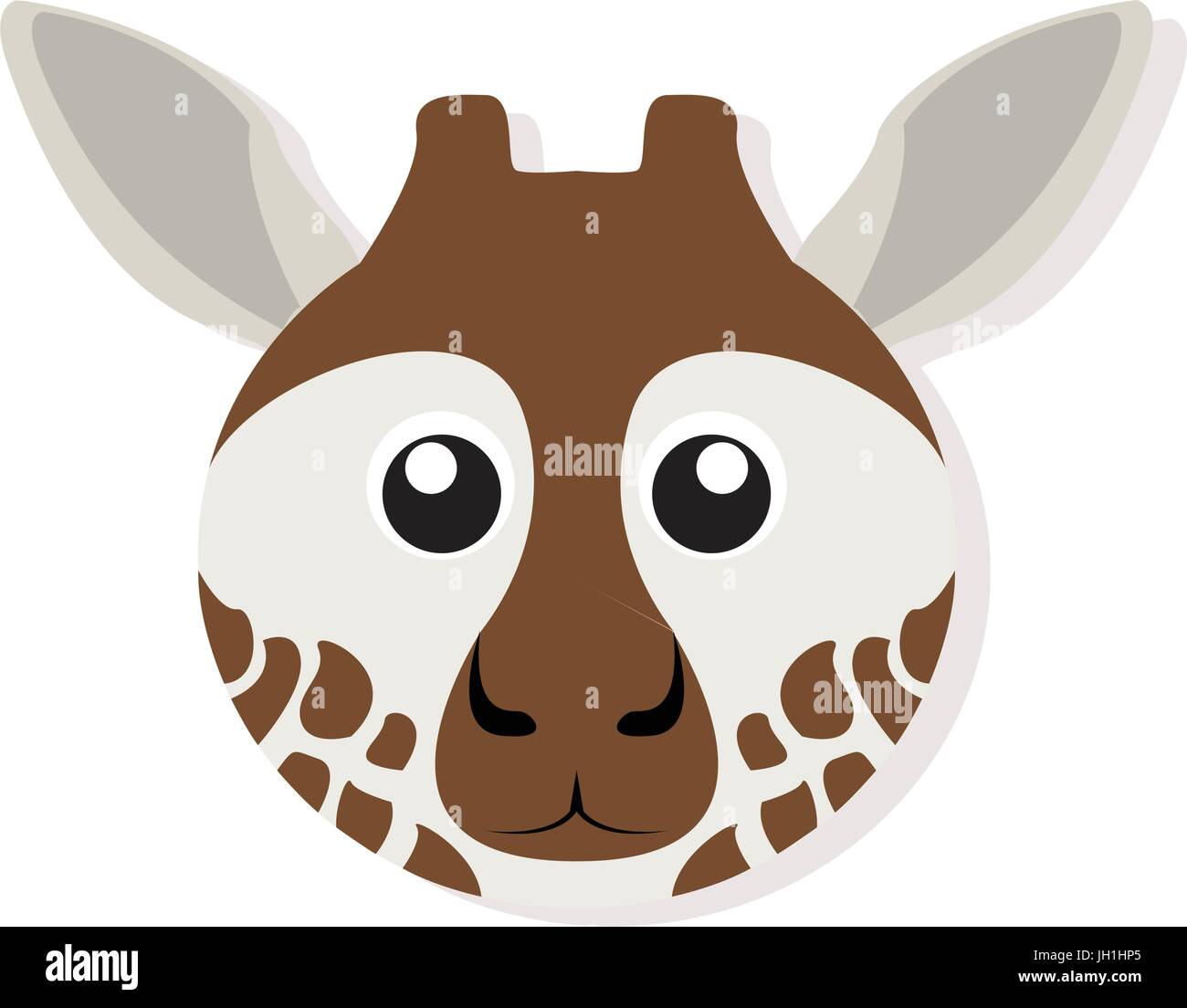 Isolated giraffe face Stock Vector Image & Art - Alamy