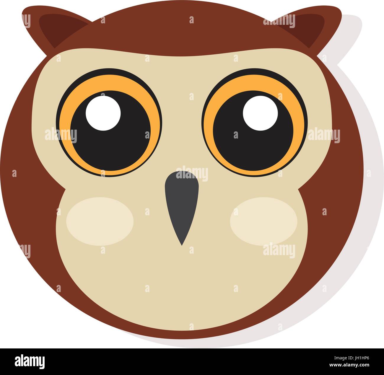 Owl bird face shape hi-res stock photography and images - Alamy