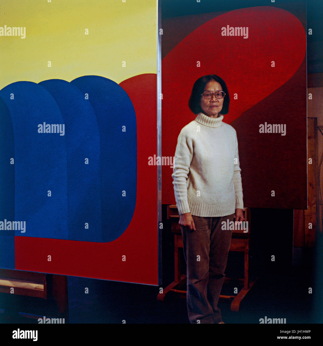 Painter, artist, Tomie Othake, São Paulo, Brazil Stock Photo - Alamy