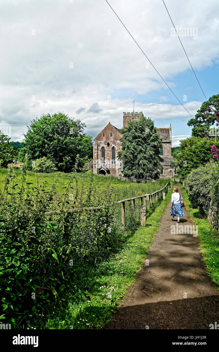 Dore Abbey at Abbey Dore, Herefordshire is in the Golden Valley and is ...