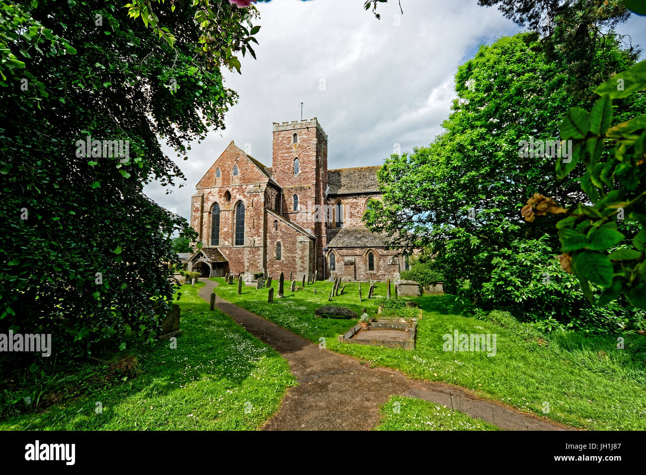 Dore Abbey at Abbey Dore, Herefordshire is in the Golden Valley and is ...