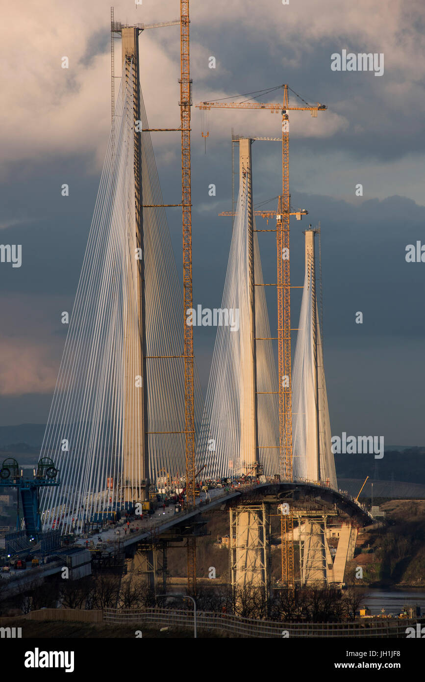 Three tower cable stayed bridge hi-res stock photography and images - Alamy