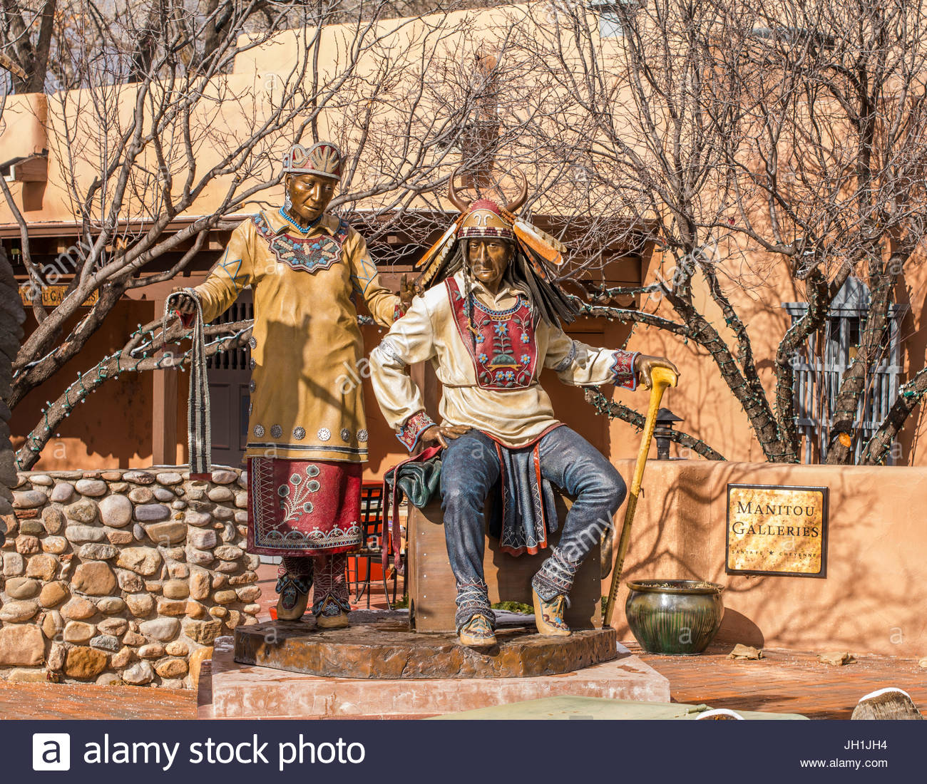 Santa Fe New Mexico Canyon Road Stock Photos & Santa Fe New Mexico ...