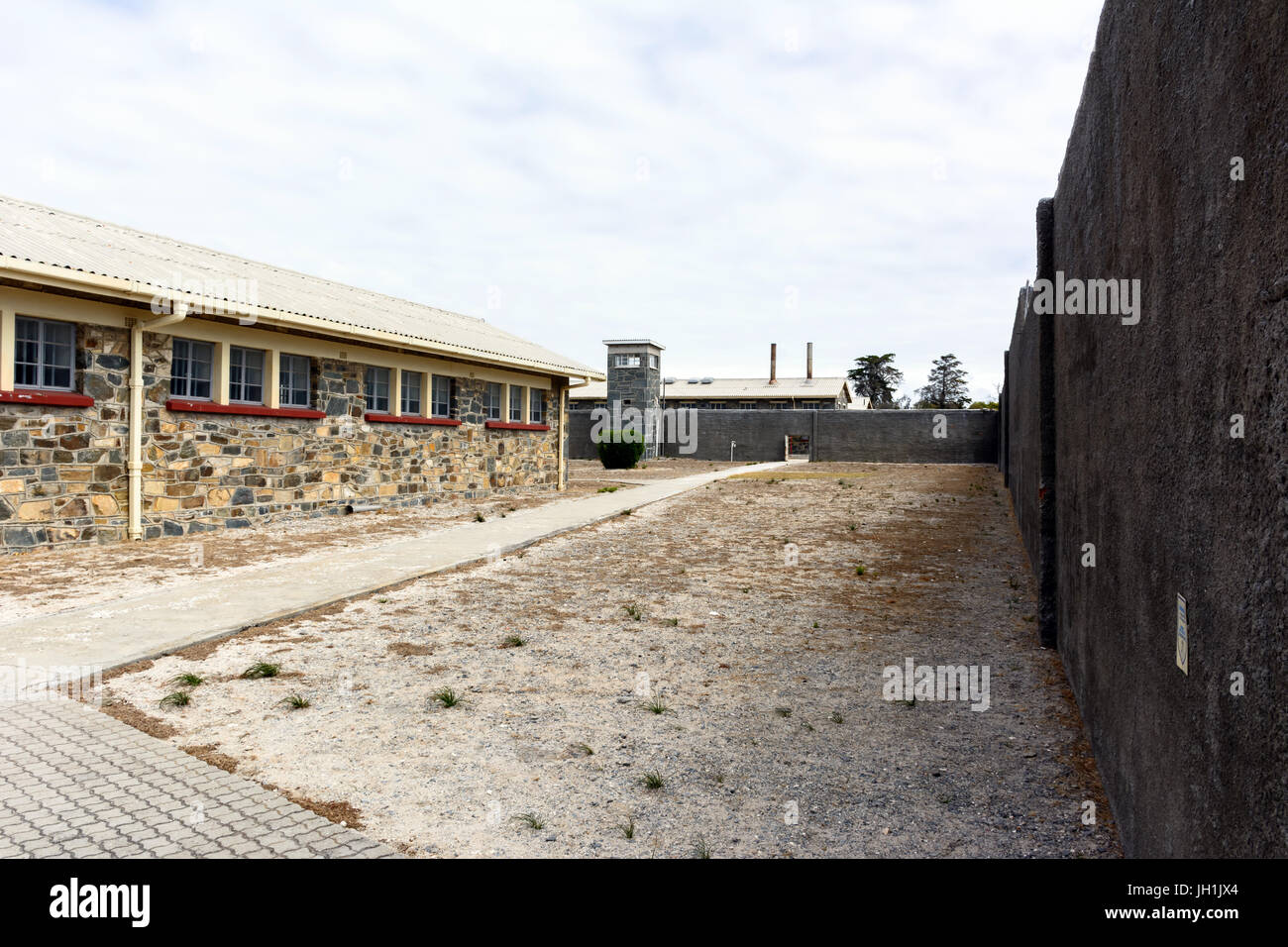Nelson mandela prison courtyard hi-res stock photography and images - Alamy