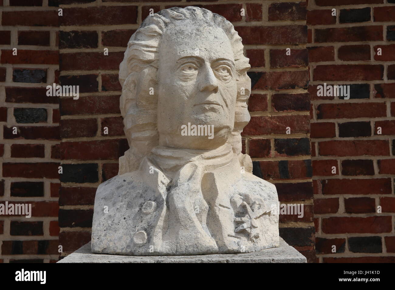 18th-century French surgeon Jacques Daviel bust in La Barre en Ouche ...