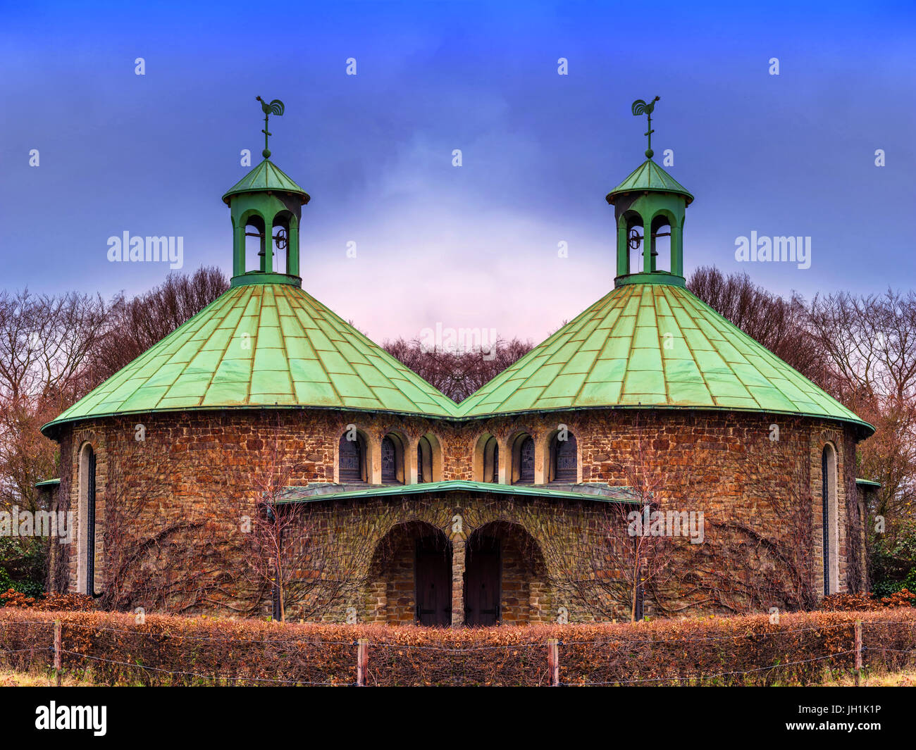 Small rural church in Germany Stock Photo - Alamy