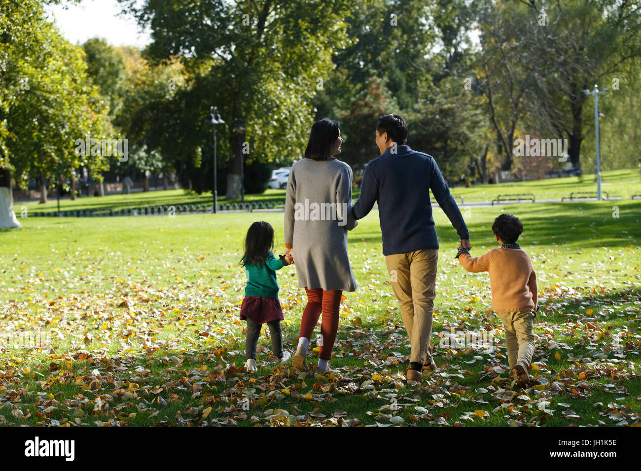 Happy family on vacation Stock Photo - Alamy