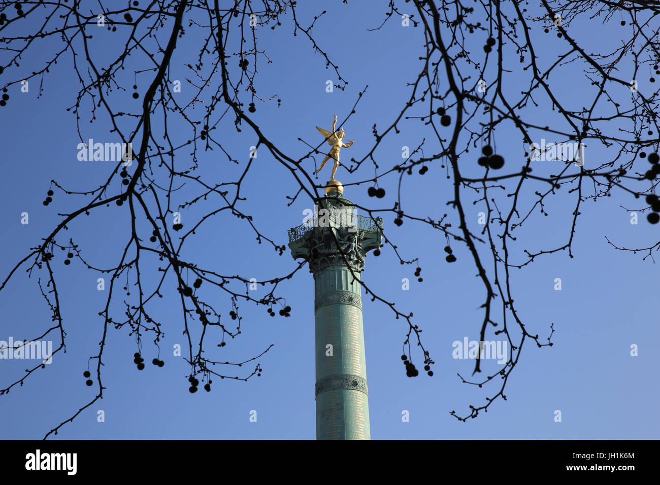 Bastille column, Paris. France Stock Photo - Alamy