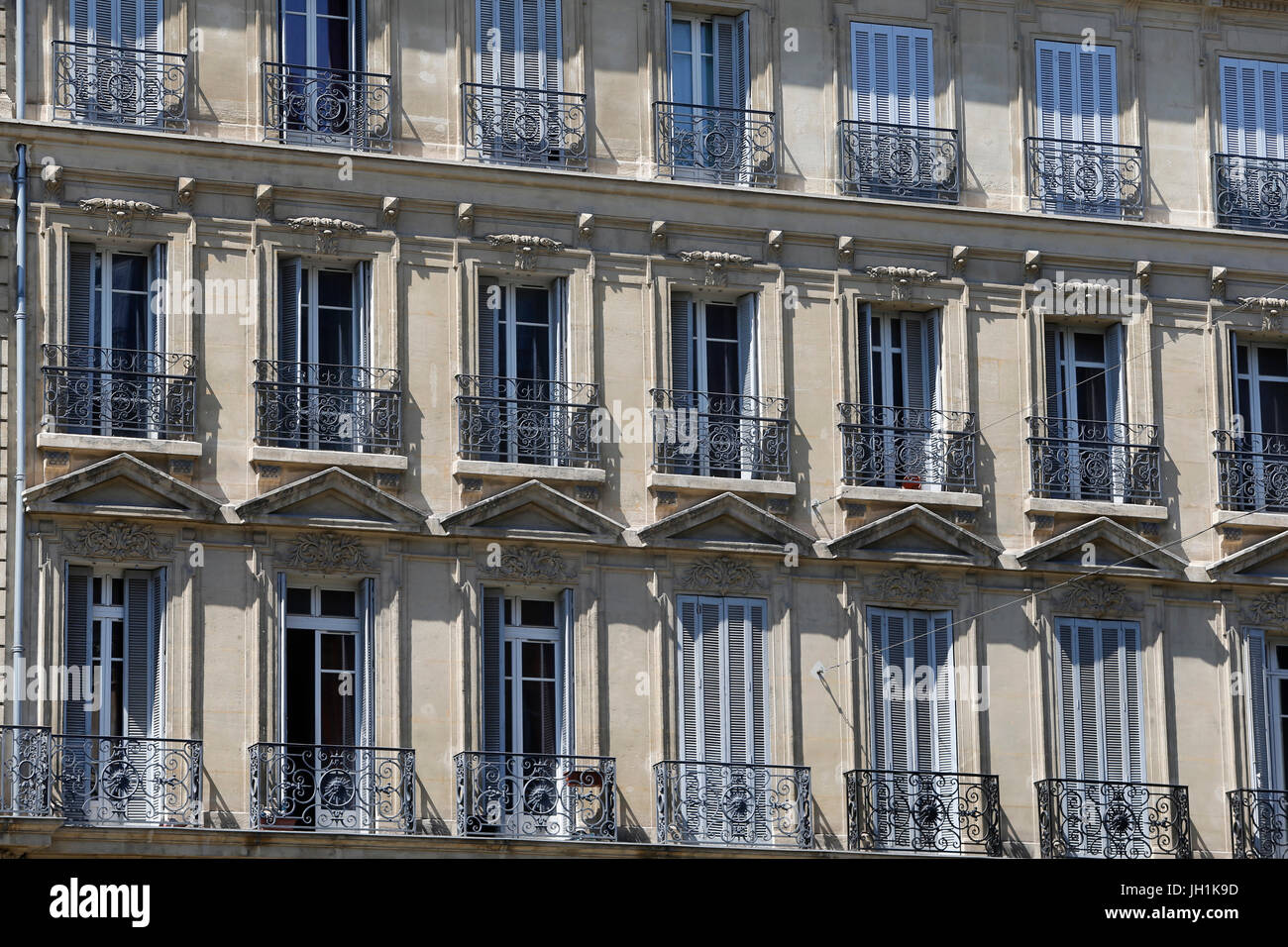 Downtown Marseille building fa ade. France Stock Photo - Alamy