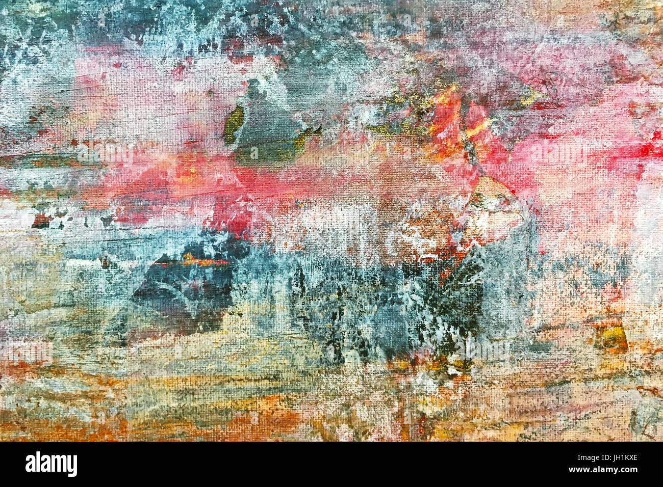 artistic grungy hand painted canvas surface closeup Stock Photo - Alamy
