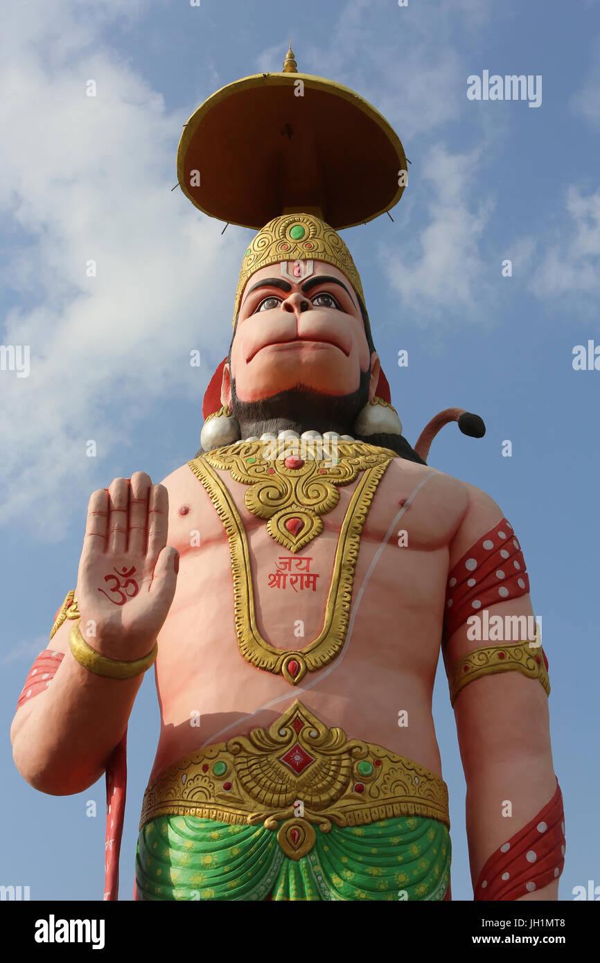 Giant Hanuman murthi in Goverdan. India Stock Photo - Alamy