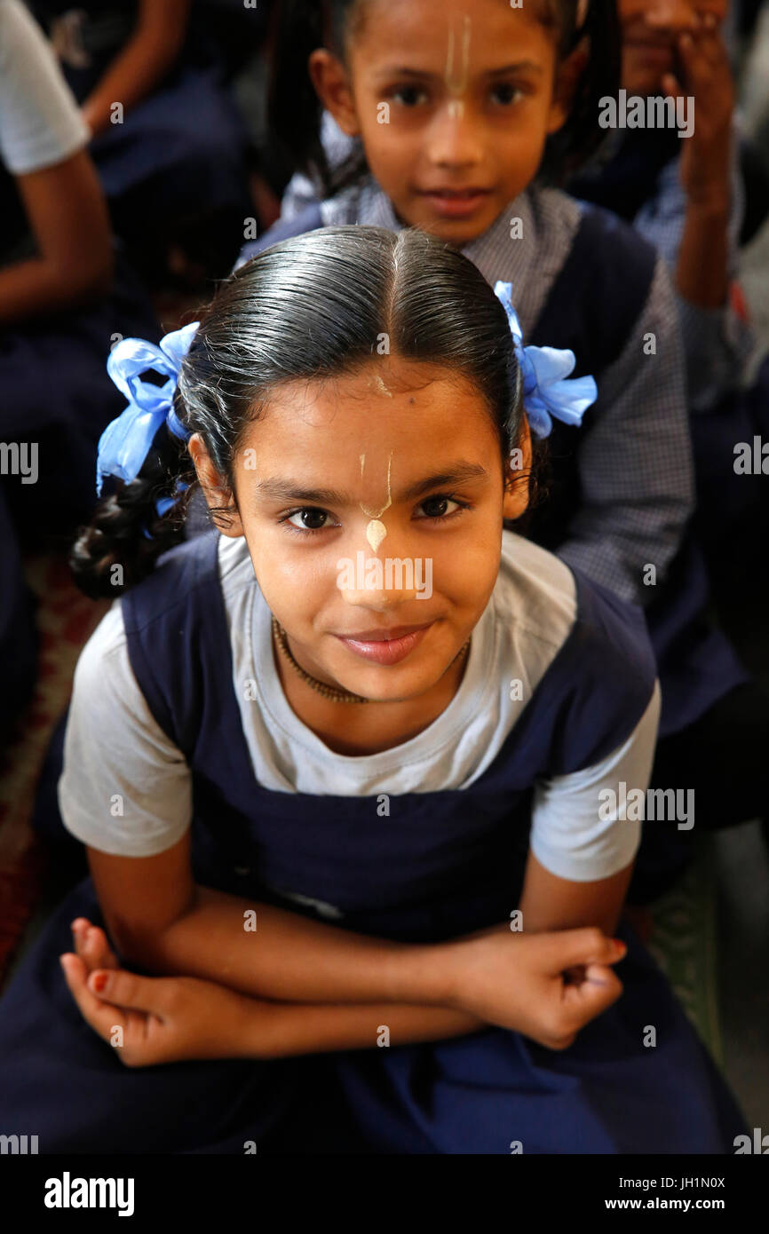 Sandipani Muni School for needy girls run by Food for Life Vrindavan ...