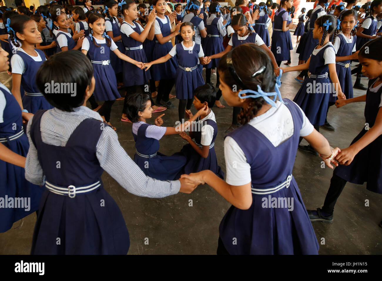 Sandipani Muni School for needy girls run by Food for Life Vrindavan. India Stock Photo - Alamy