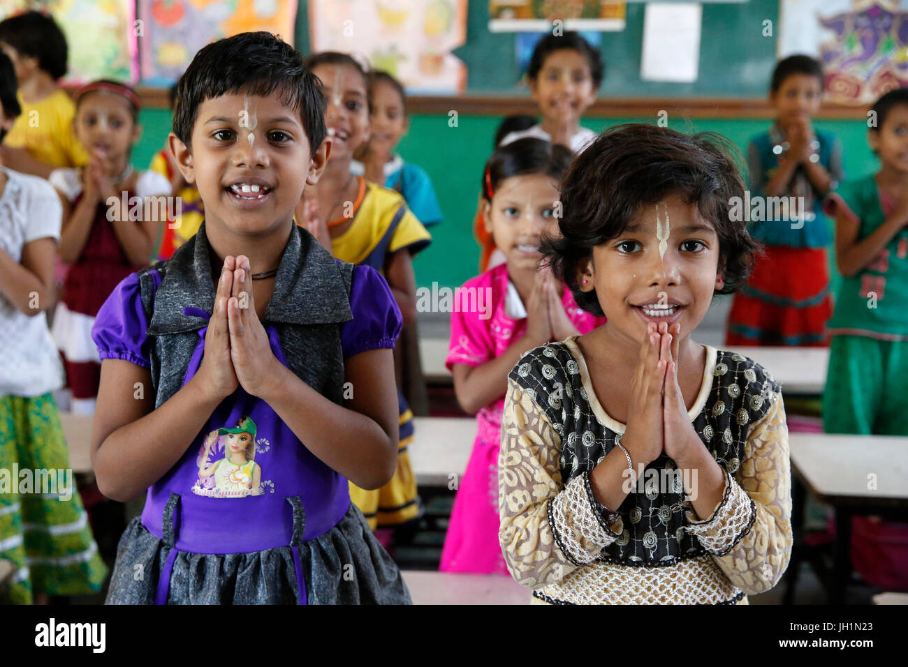 Sandipani Muni School for needy girls run by Food for Life Vrindavan ...