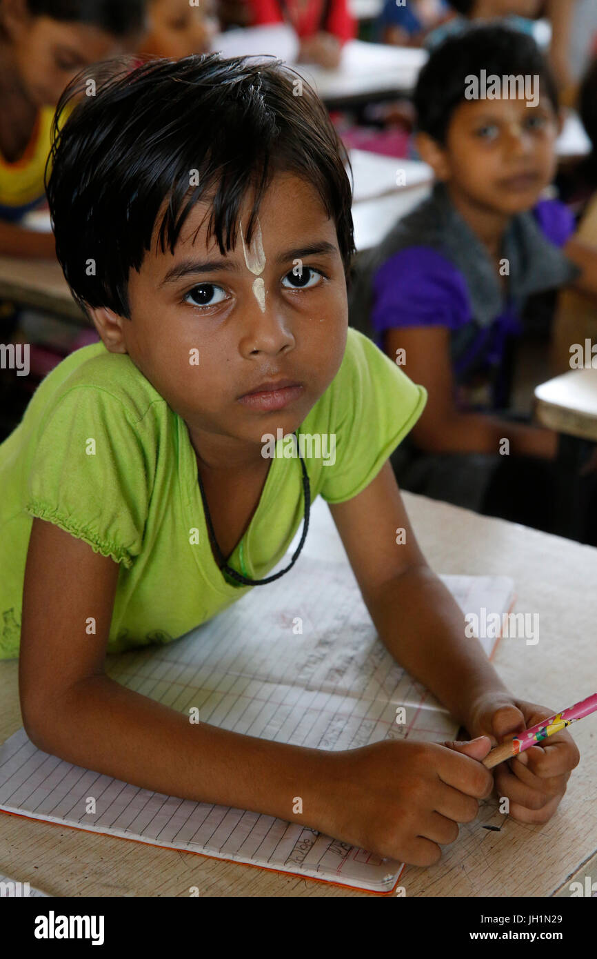 Sandipani Muni School for needy girls run by Food for Life Vrindavan ...